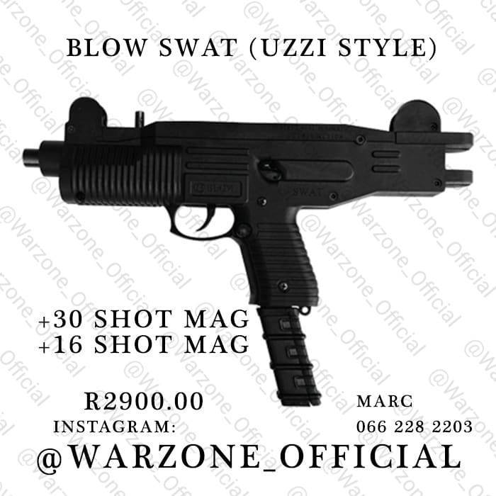 UZZI Blank gun with extra 30 round magazine - Warzone Official - Blank ...